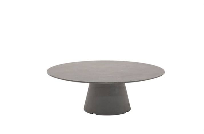 LAV RUNDT BORD / BETON CEMENT FINISH - LOUNGE BORDE - KONTORMØBLER MORE ...